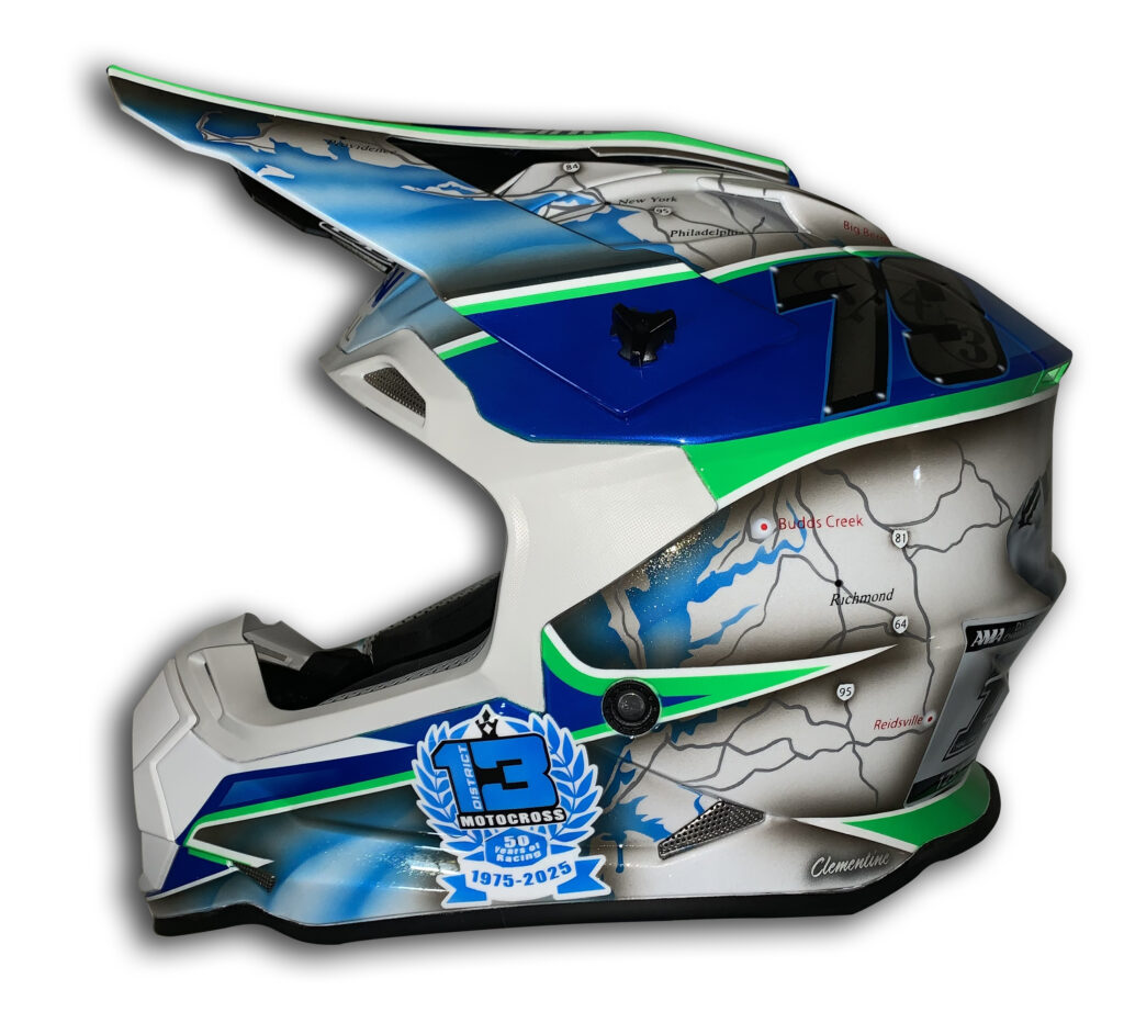 Custom Painted MX Helmet -Helmet Painting -custom Helmet Art