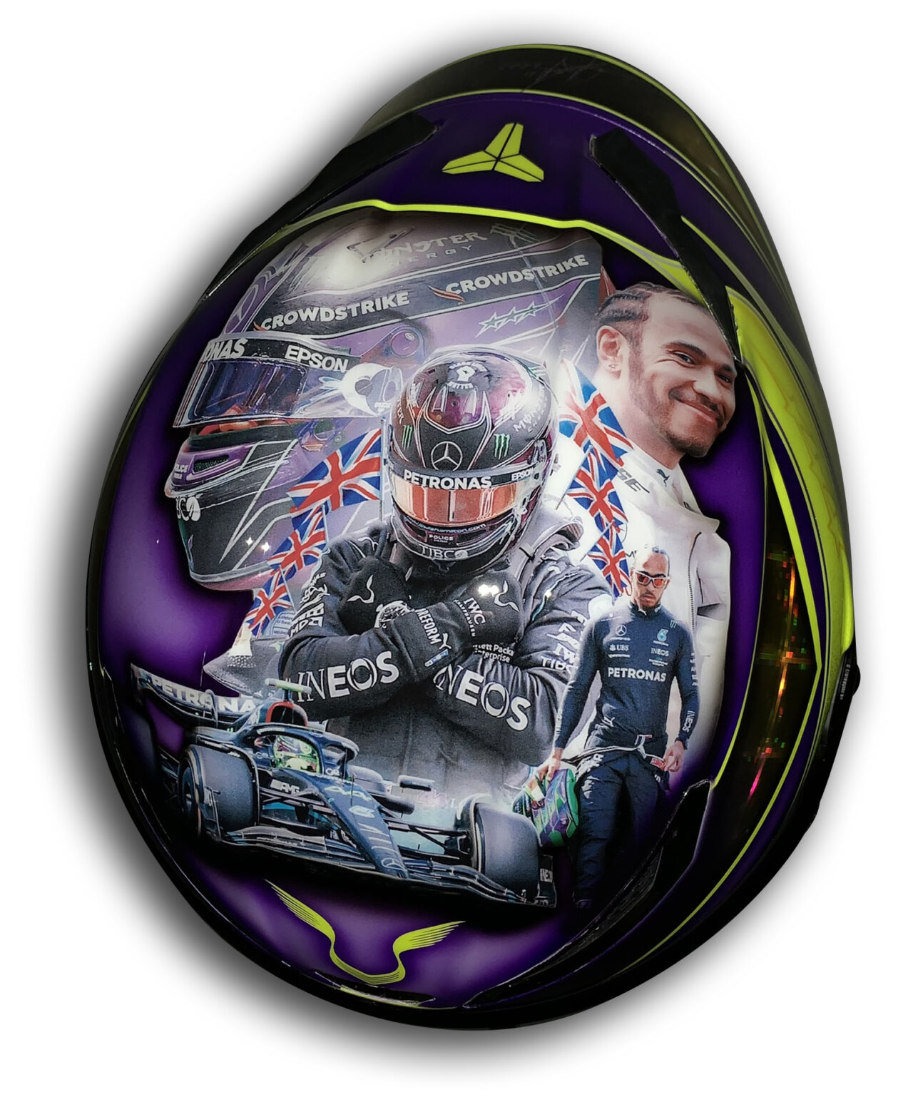Lewis Hamilton Helmet Trophy Project -Custom Helmet Painting