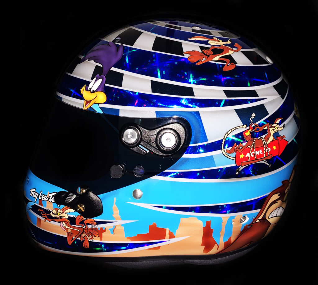 Santino Ferrucci Wile E Coyote Custom Painted Helmet Helmets